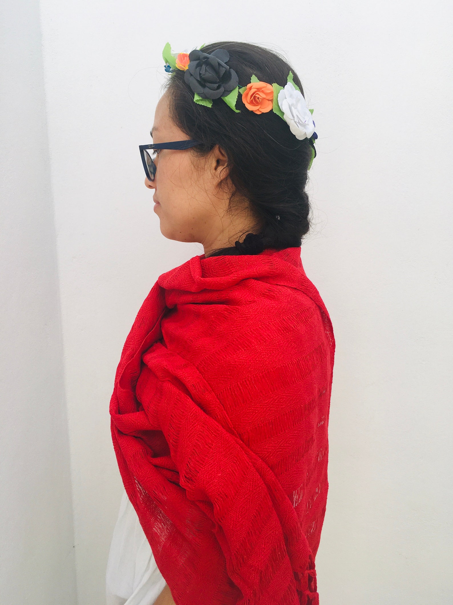 Typical Mexican Red Rebozo 2.4 Meters / 95 Inches including - Etsy