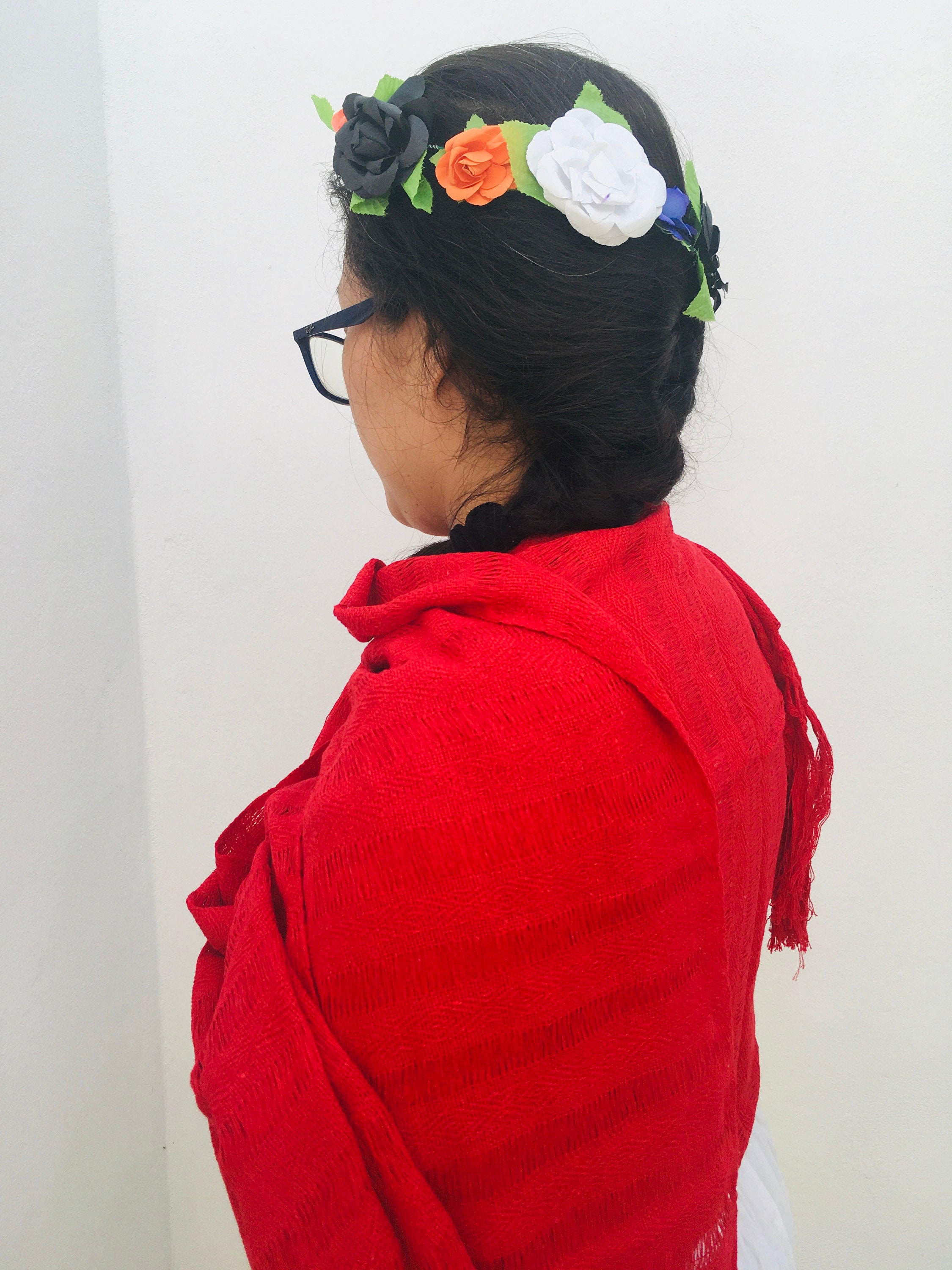 Typical Mexican Red Rebozo 2.4 Meters / 95 Inches including - Etsy