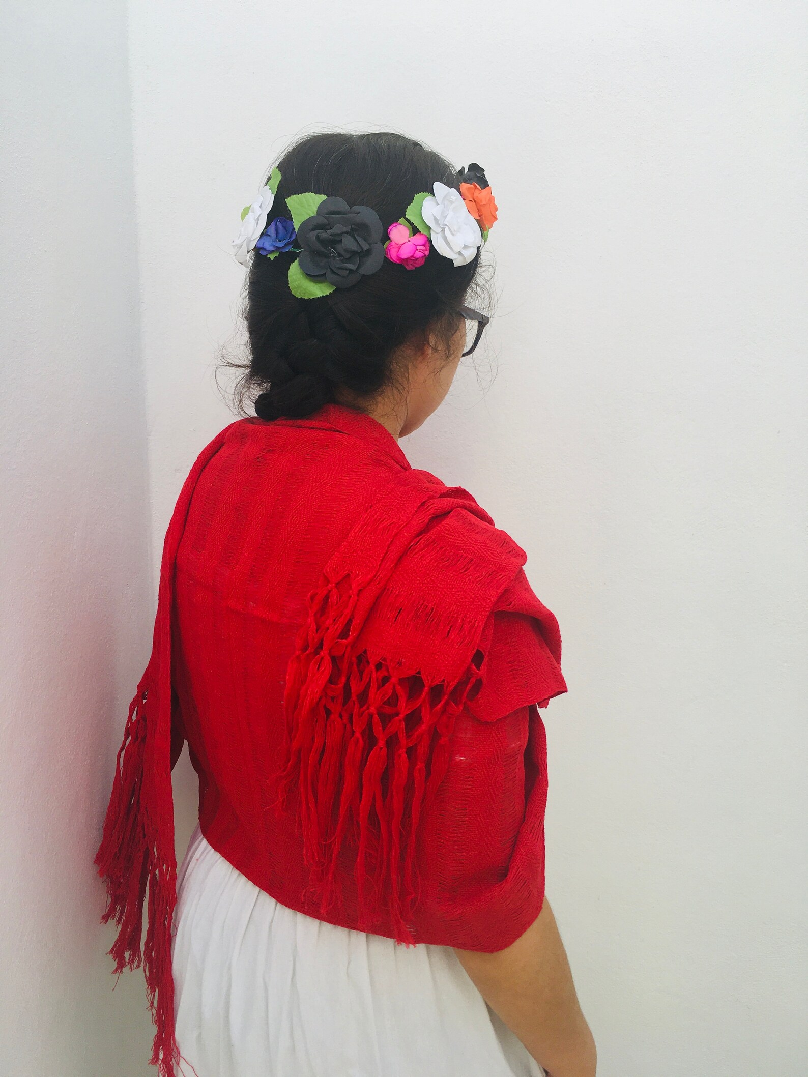 Typical Mexican Red Rebozo 2.4 Meters / 95 Inches including - Etsy