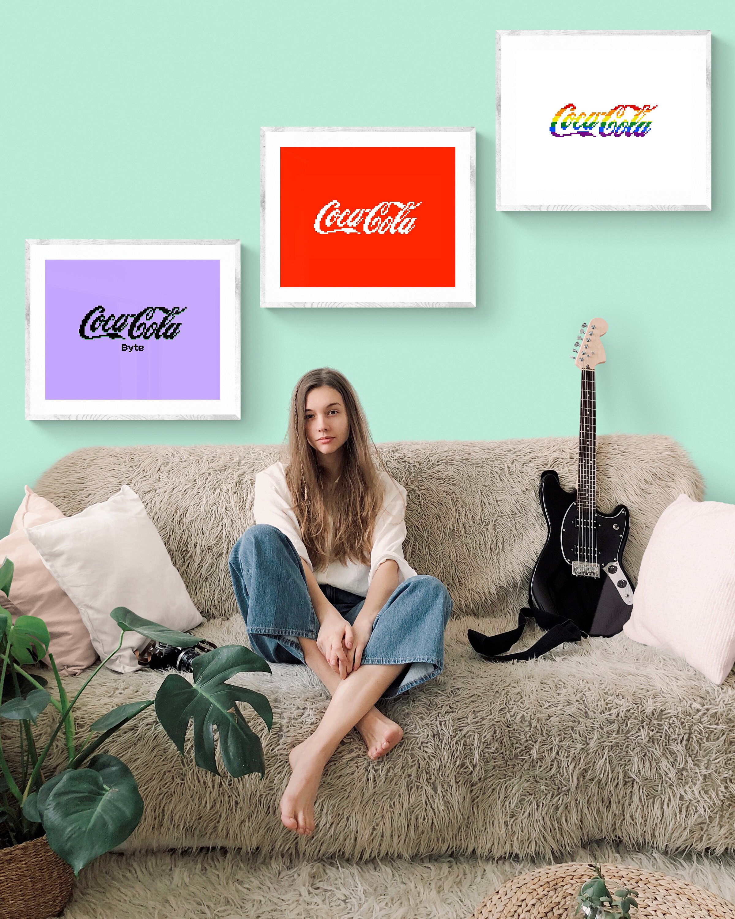 Bundle Logo Brand Coca-cola Pixel Art / PNG / SVG / ZIP / | Etsy