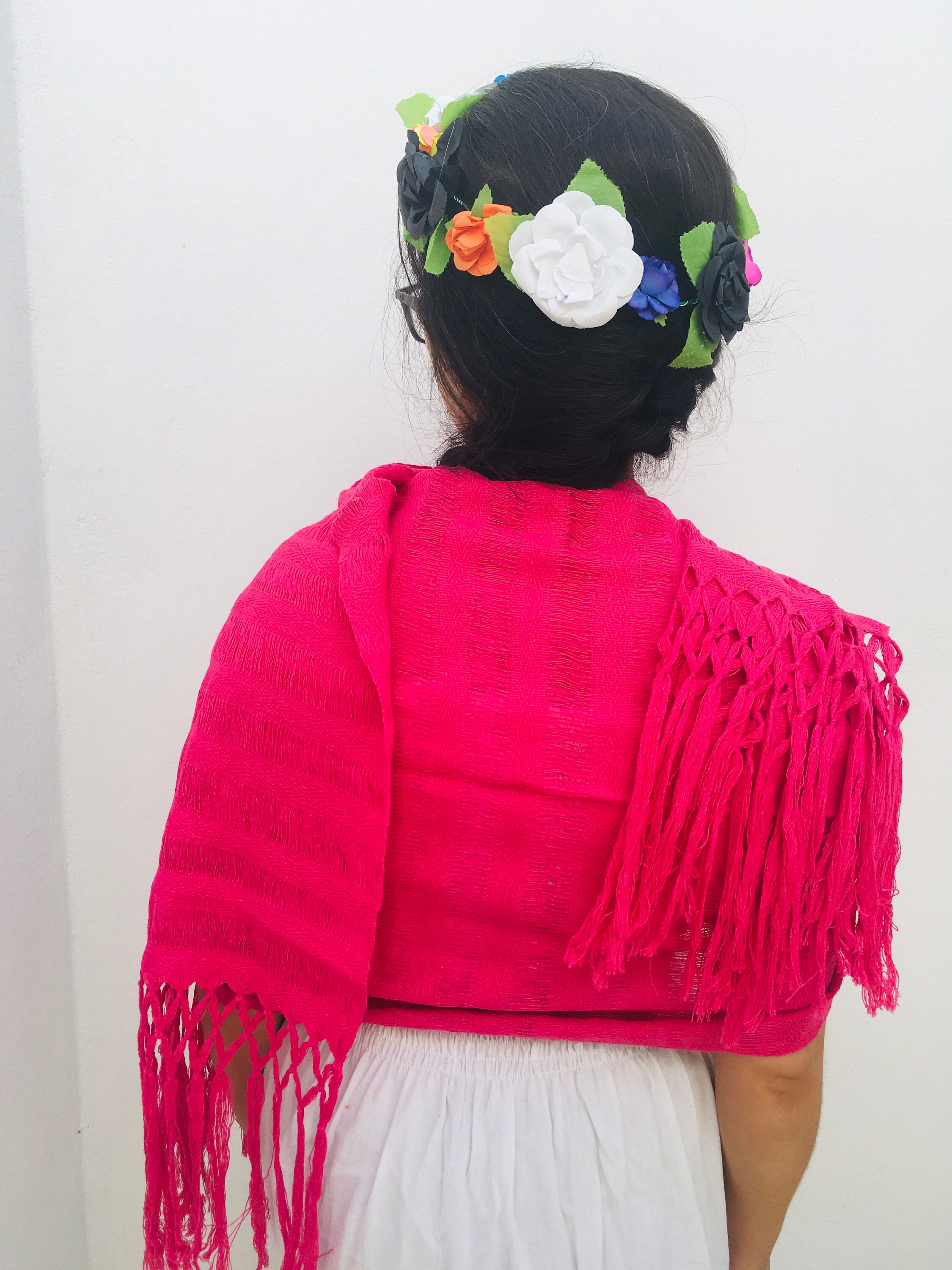 Typical Mexican Pink Rebozo 2.4 meters / 95 inches | Etsy