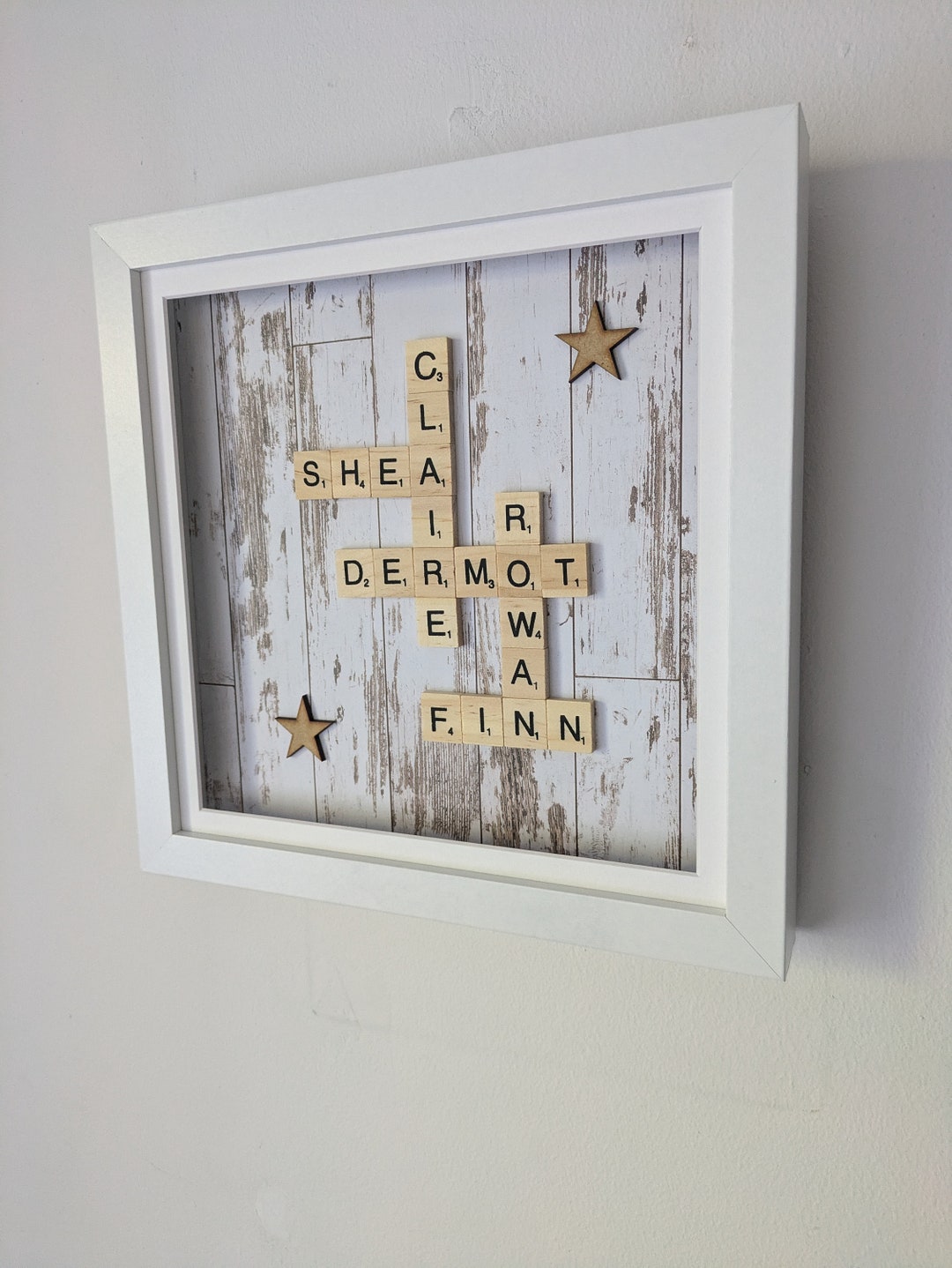 Scrabble Pictures Scrabble Frame Personalised Gifts Family Gifts ...