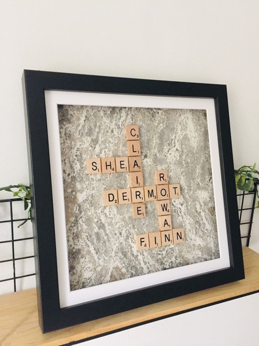 Scrabble Pictures, Scrabble Frame, Personalised Wall Art, Family Gifts ...