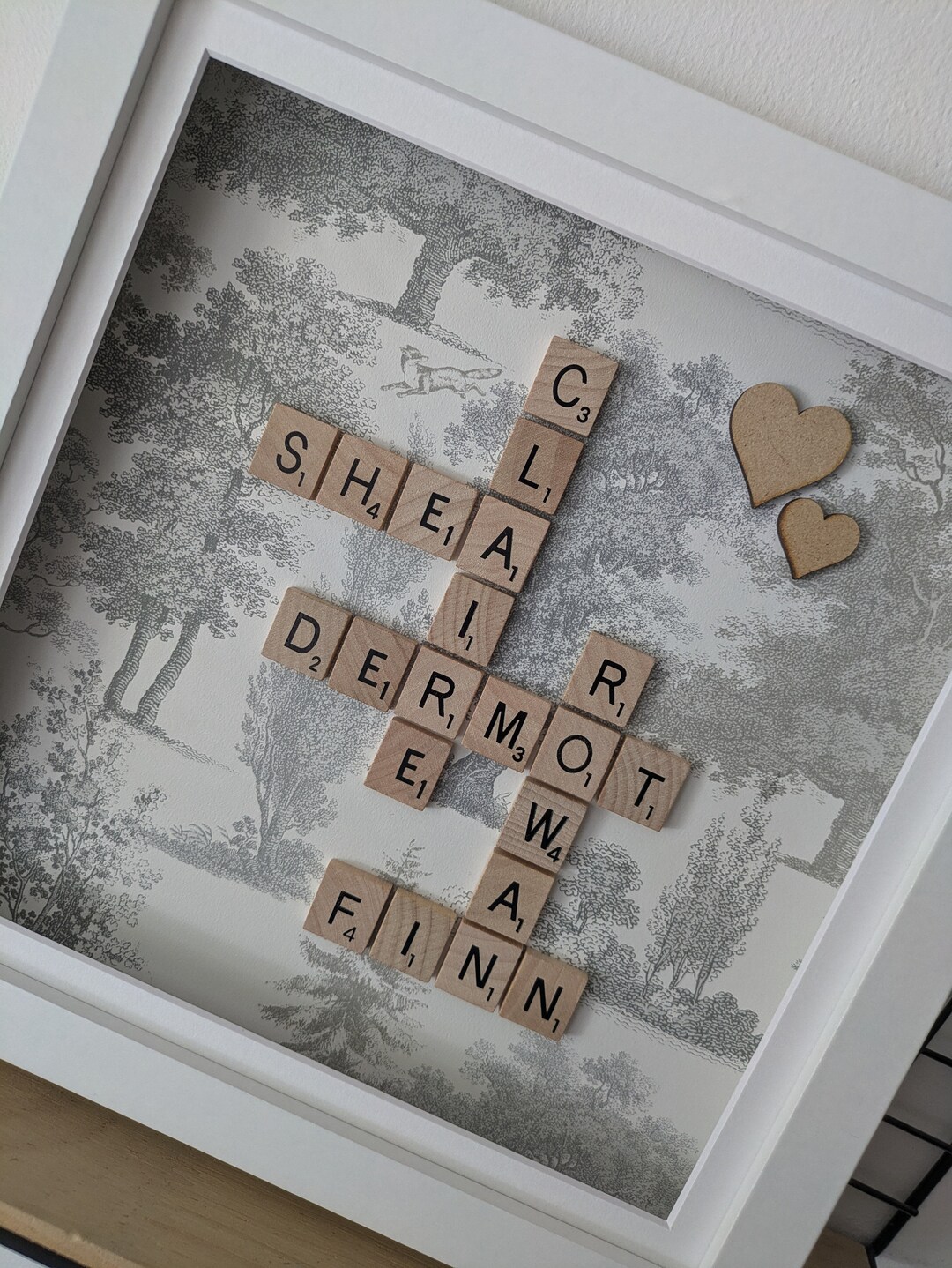 Scrabble Wall Art , Personlised Gifts , Scrabble Picture Frames , Named ...