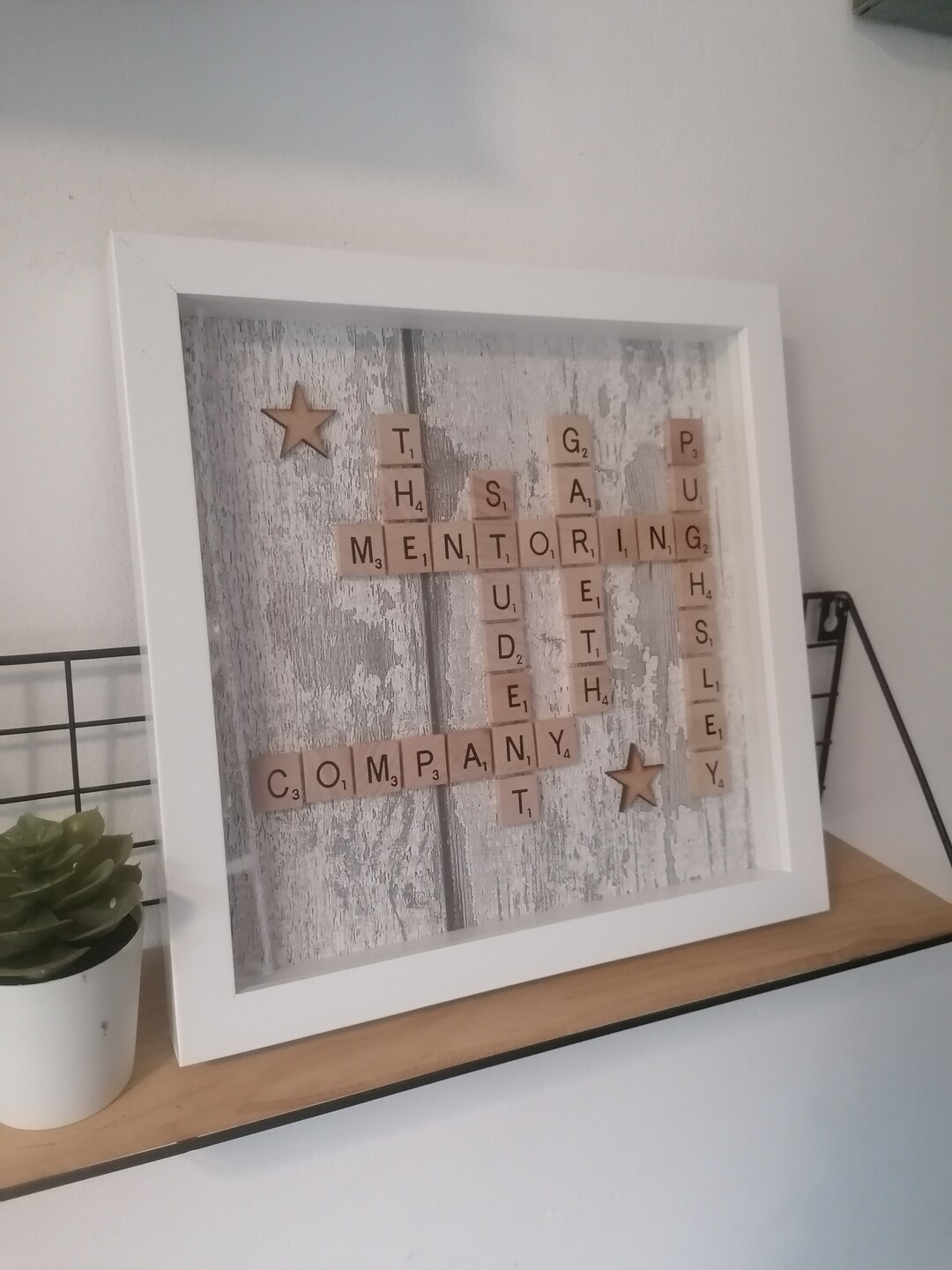 Scrabble Pictures Scrabble Frame Personalised New Home Gift Family ...
