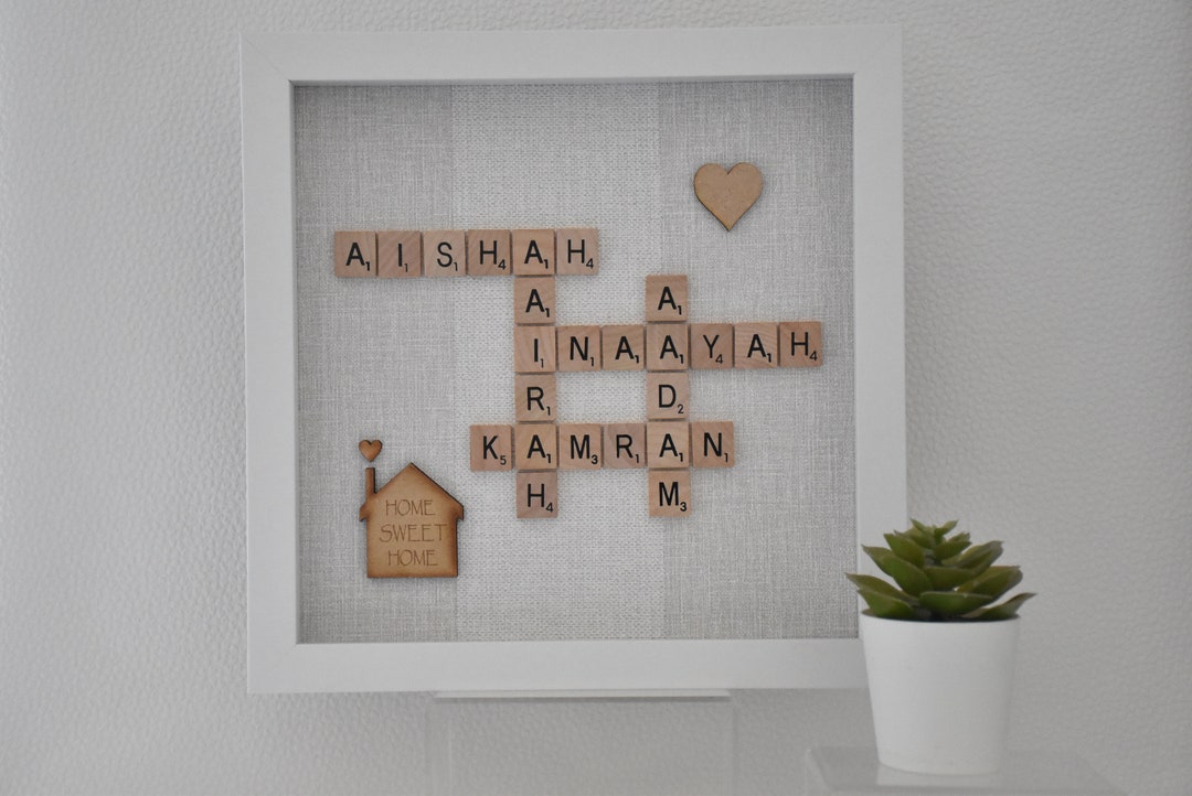 Personalised Scrabble Picture Frames Personalised Gifts Scrabble Frames ...