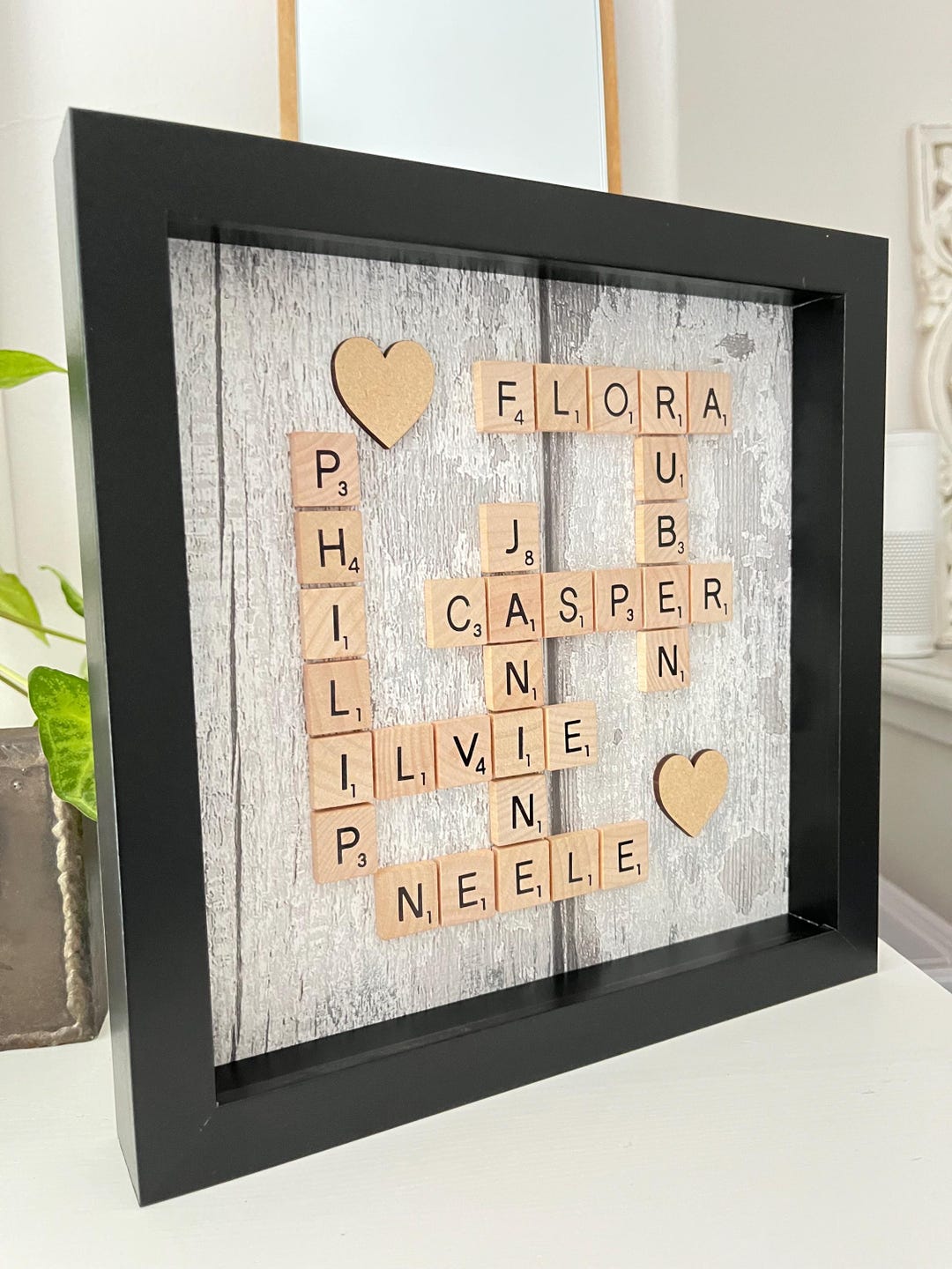 Scrabble Pictures Scrabble Frame Personalised Wall Art Family Gifts ...