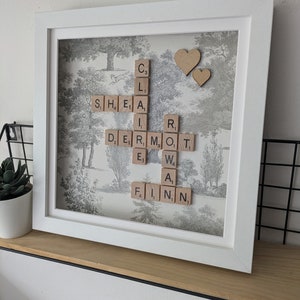 Personalised Scrabble Picture Frames Personalised Gifts Personalised ...