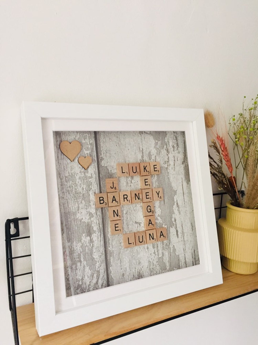 Scrabble Pictures Scrabble Frame Personalised Wall Art Family Gifts ...