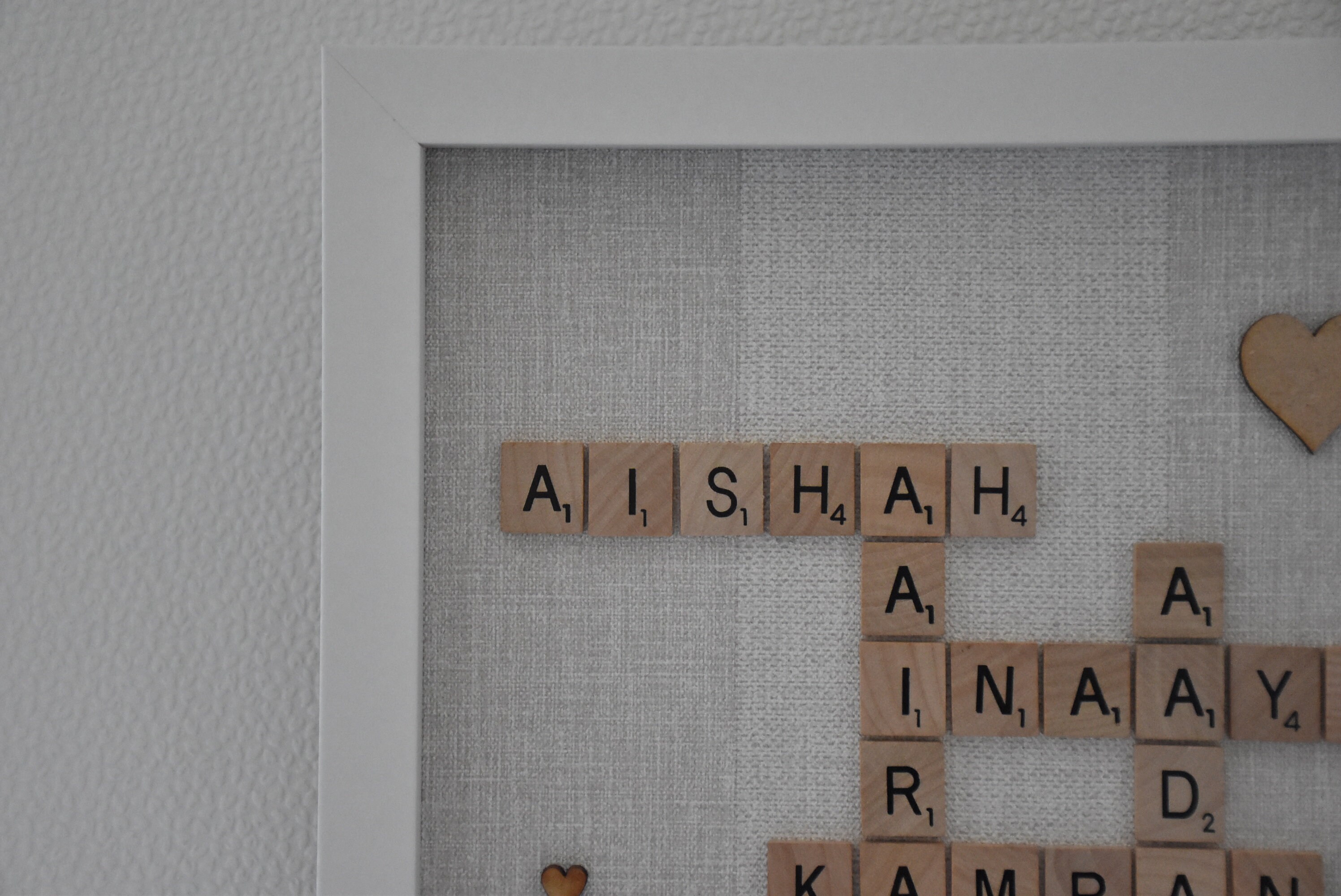 Personalised Scrabble Picture Frames Personalised Gifts Scrabble Frames ...