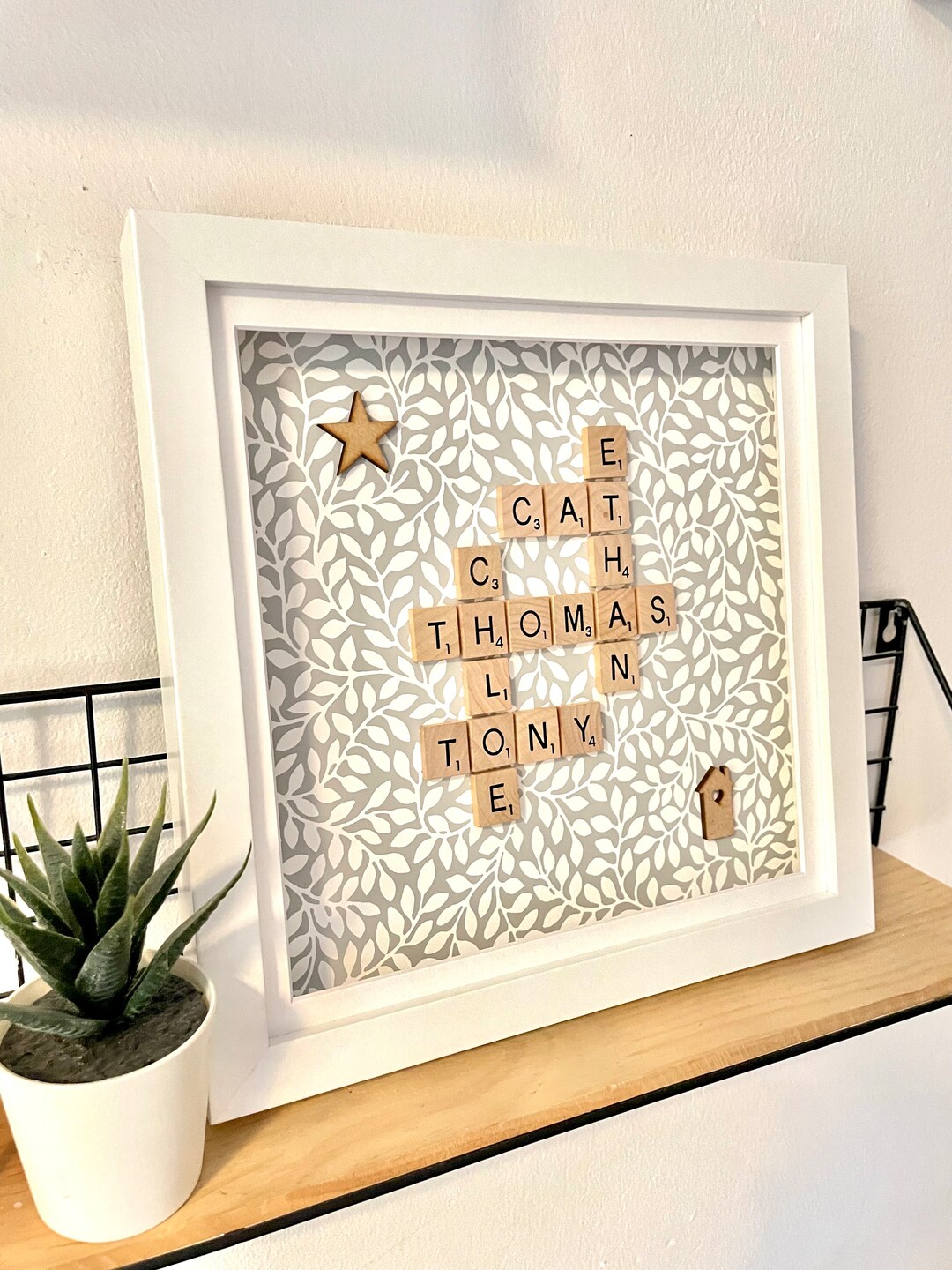 Scrabble Picture Frame Personalised Home Decor Gifts New Home Presents ...