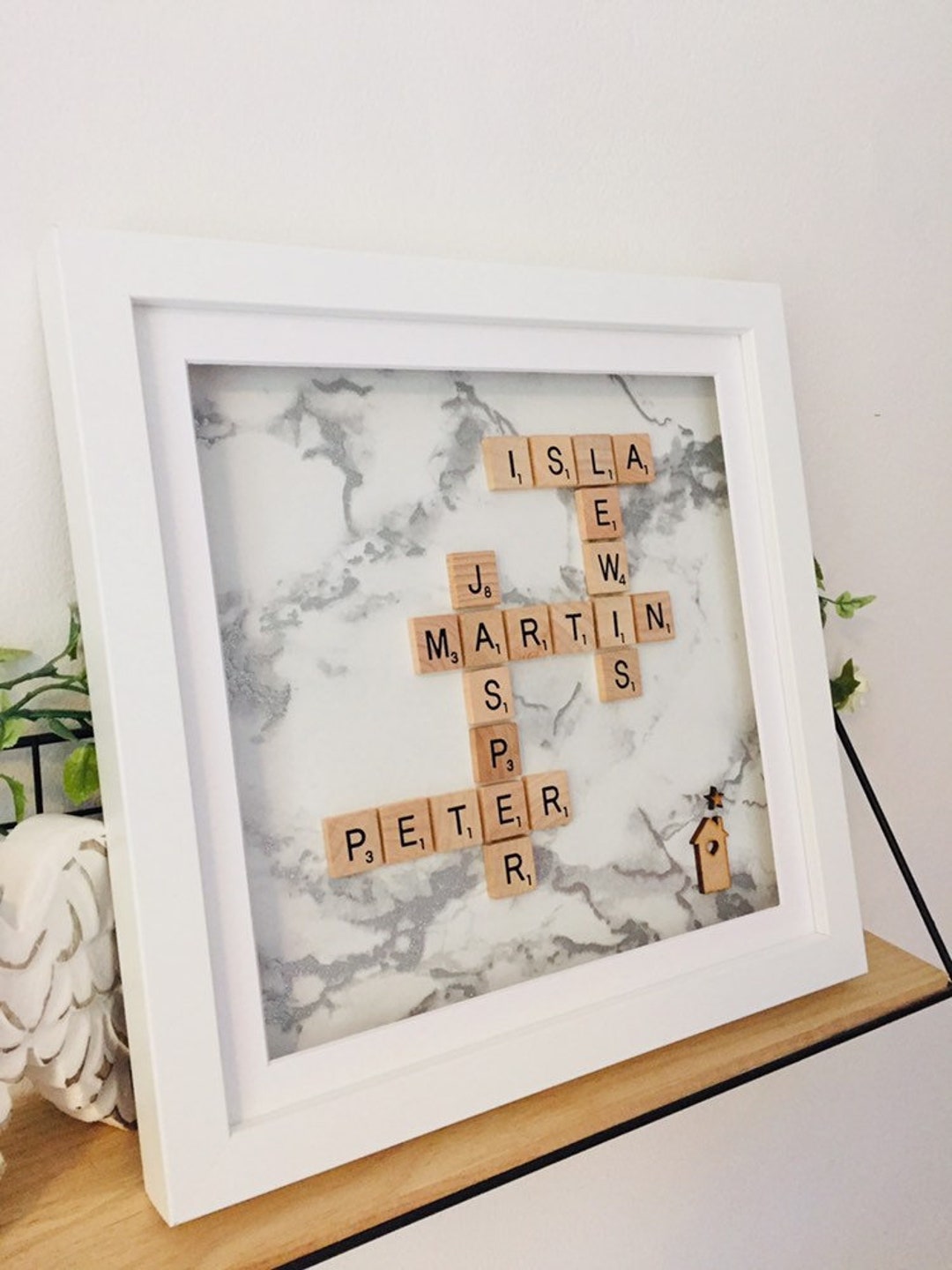 Scrabble Picture Frames Home Decor Wall Hangings New Home Gifts ...