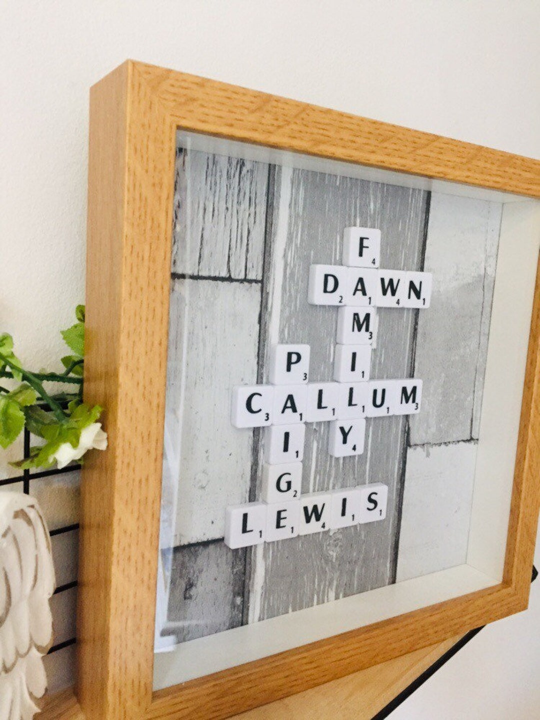 Scrabble Picture Frame Box Framed Gift New Home Gift Birthday Gifts ...