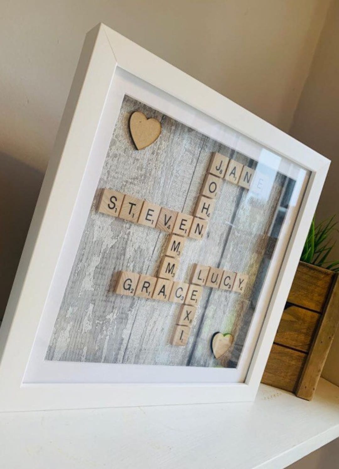 Scrabble Pictures Scrabble Frame Personalised Wall Art Family Gifts ...