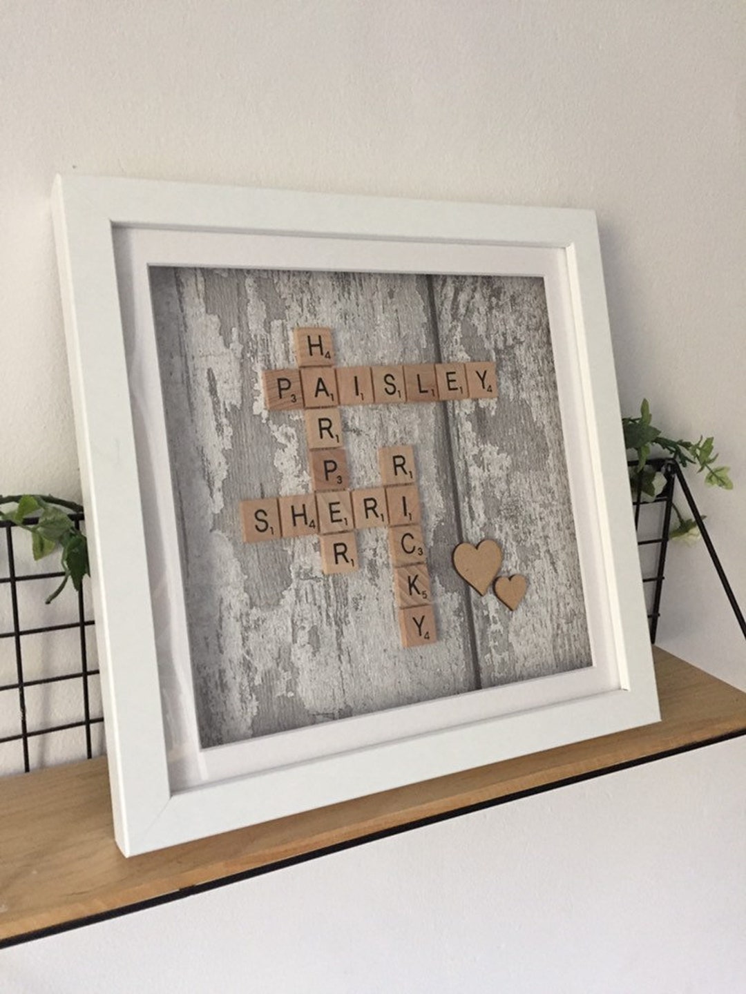 Scrabble Pictures Scrabble Frame Personalised Wall Art Family Gifts ...