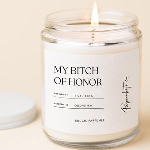 Funny Maid of Honor Candle, Unique Proposal Gift for Best Friend ...