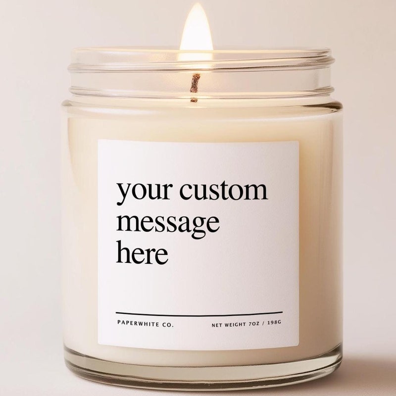 Custom Candle - Etsy