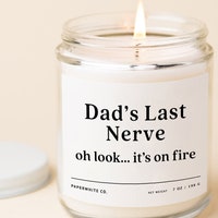 Personalized Father's Day Gift, Photo Candle, Birthday Gift for Dad ...