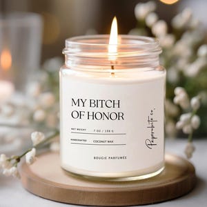 Funny Maid of Honor Candle, Unique Proposal Gift for Best Friend ...