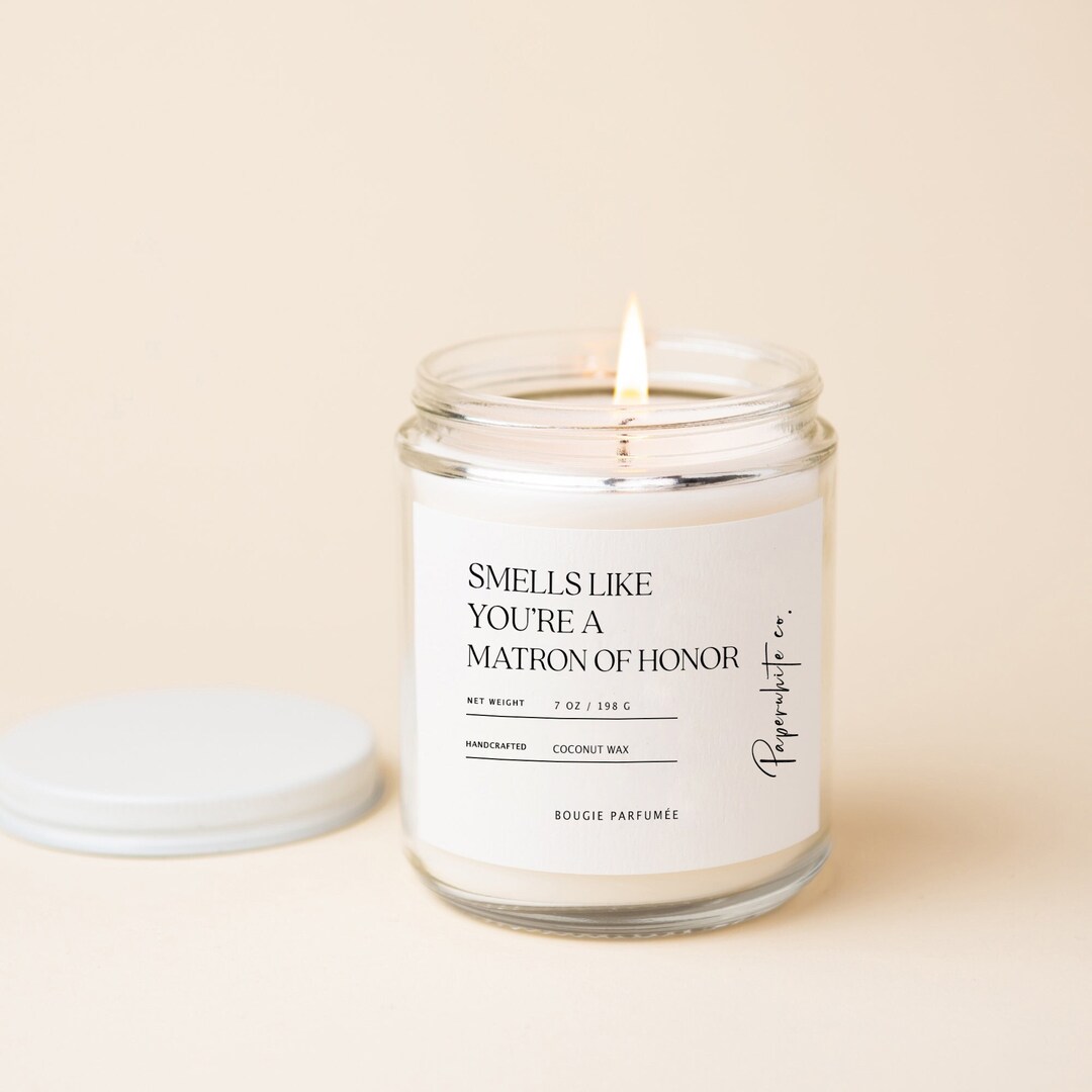 Matron of Honor Proposal Candle Smells Like You're A - Etsy