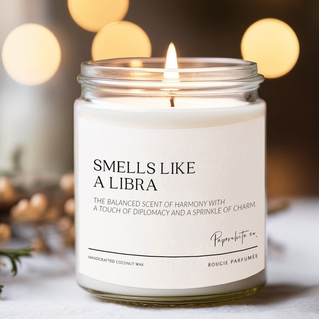 LIBRA Candle Zodiac Candle October Libra Birthday Candle Funny Astrology Candle October Birthday ...