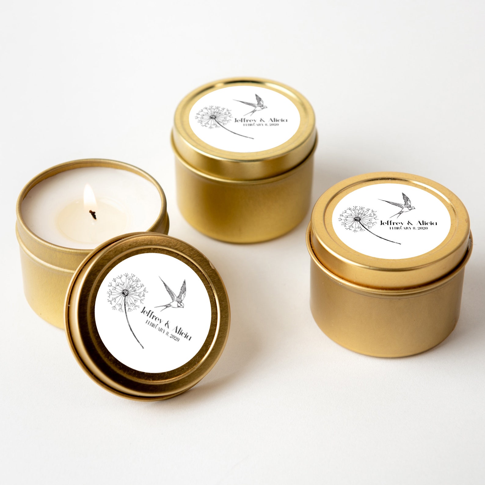 Wedding Favors For Guests Custom Candle Favors Wedding Etsy