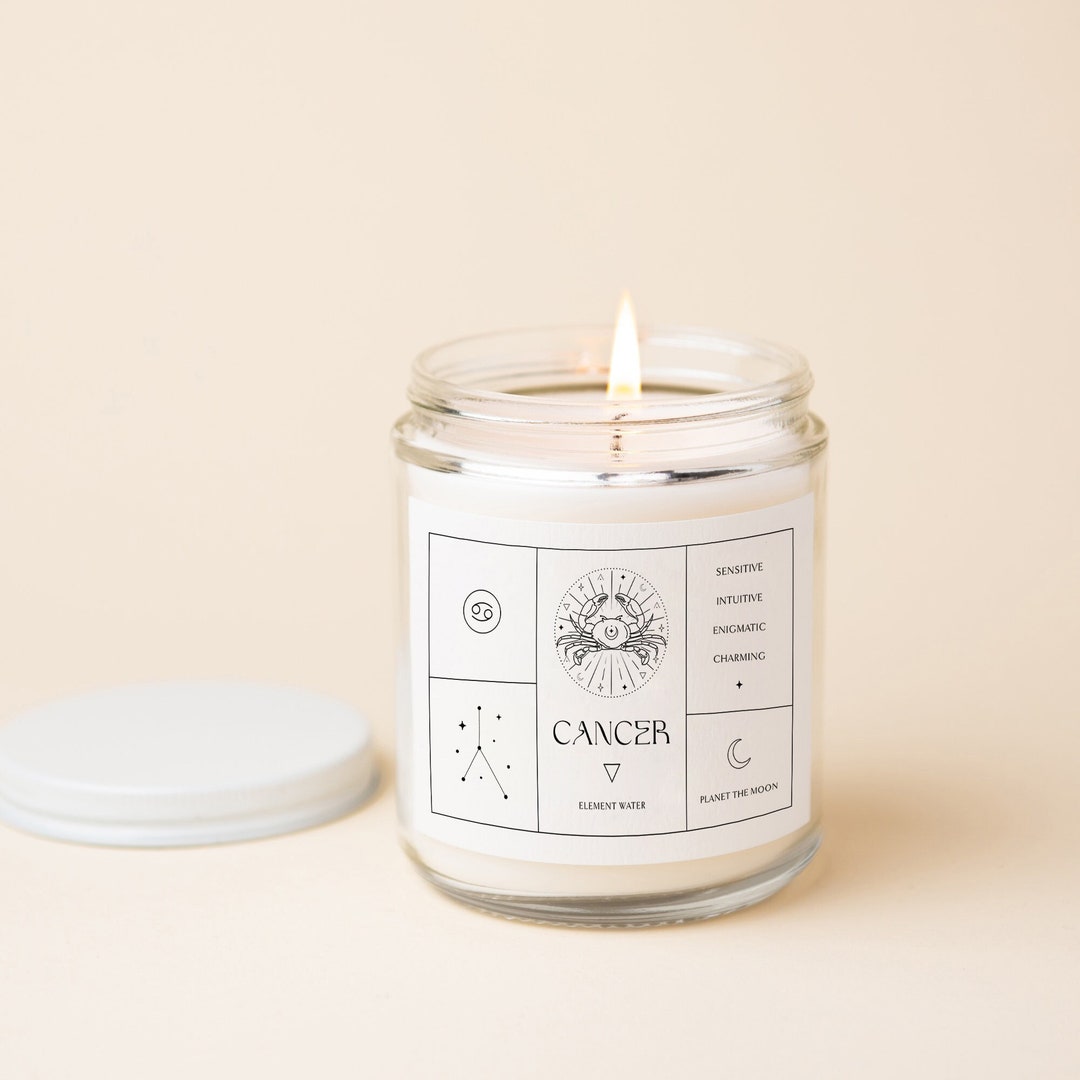 Cancer Gift Cancer Candle Birth Month Candle Gifts for Her Cancer ...