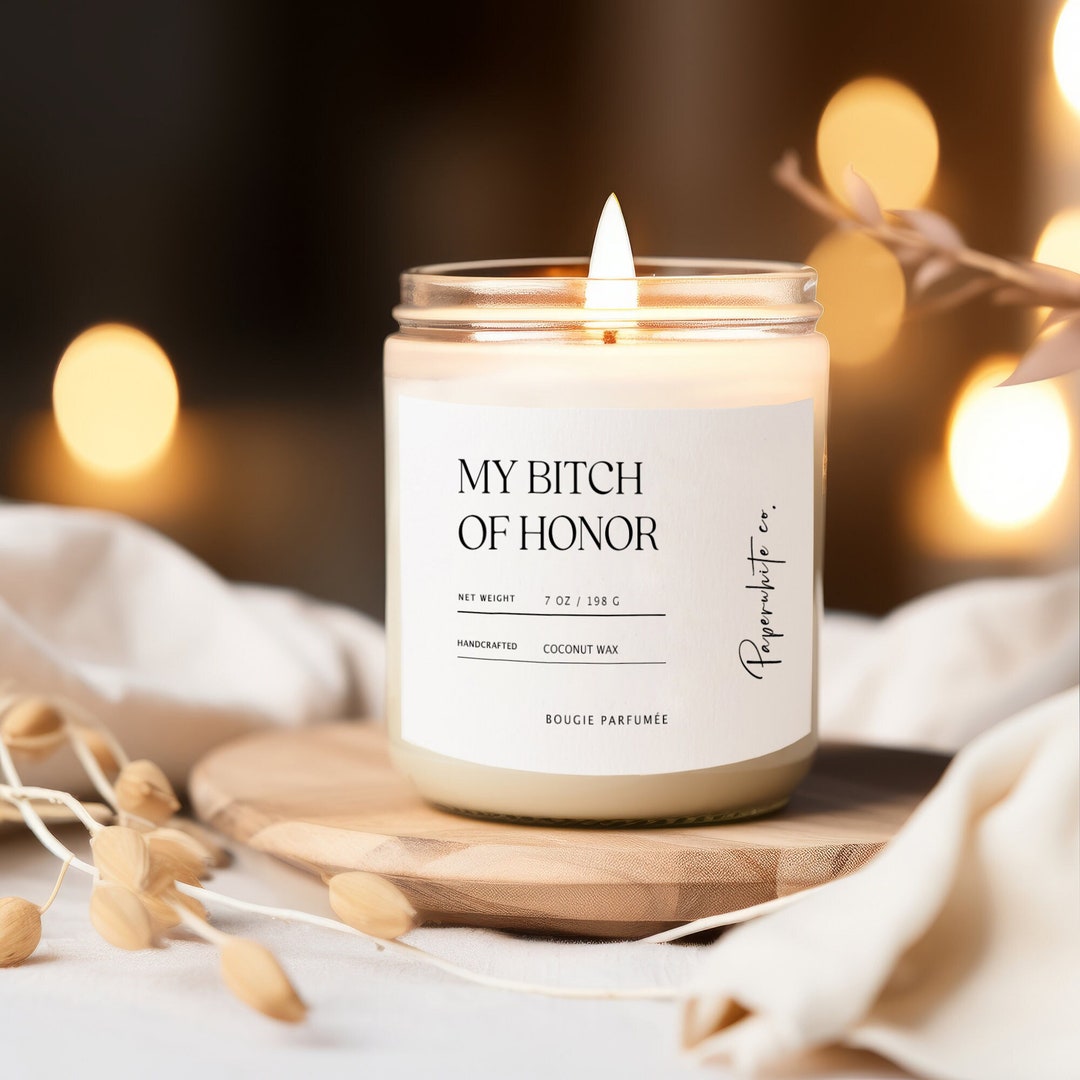 Bitch of Honor Candle Maid of Honor Proposal Funny Maid of - Etsy Hong Kong
