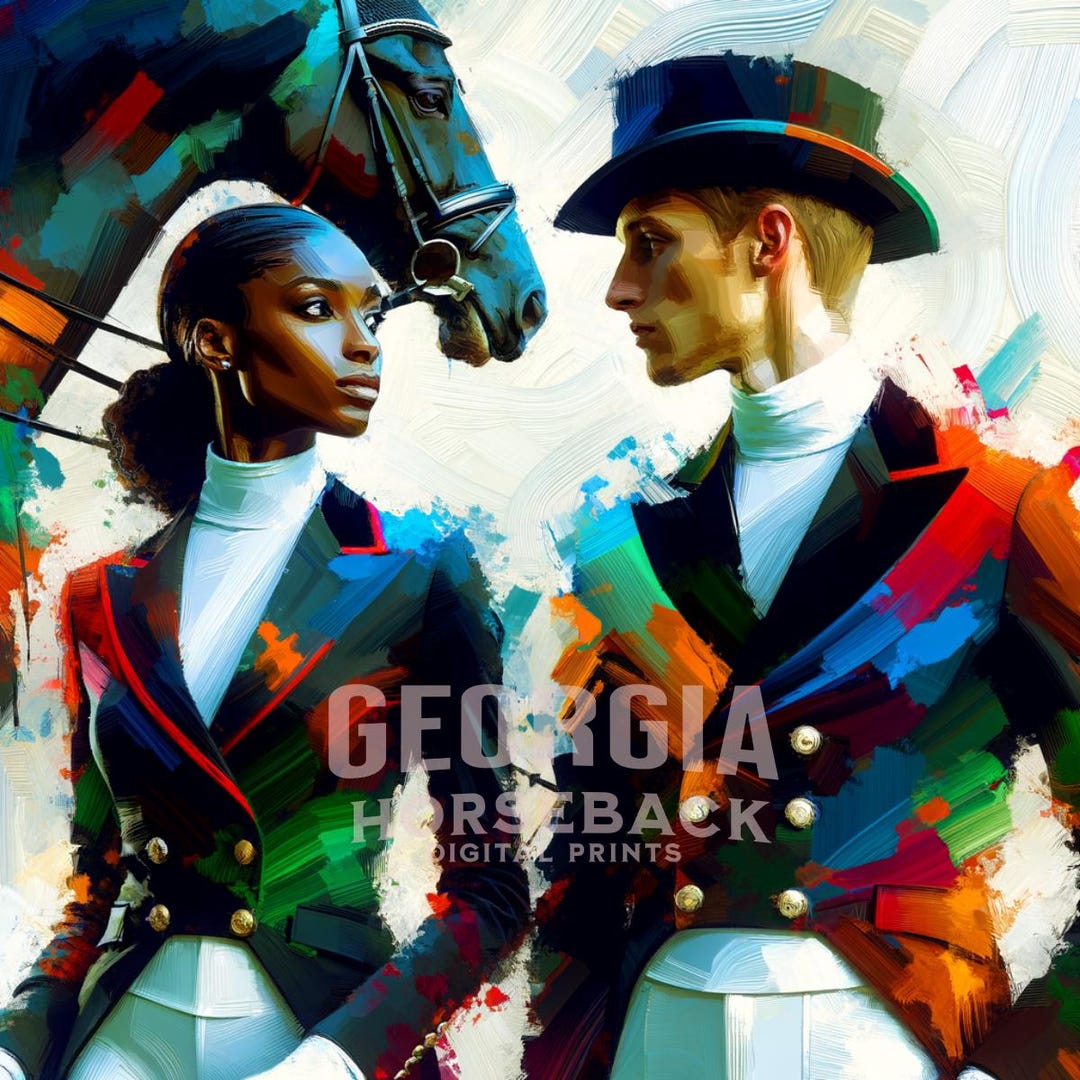 Dressage Equestrians I | Printable Image | DIGITAL DOWNLOAD ...