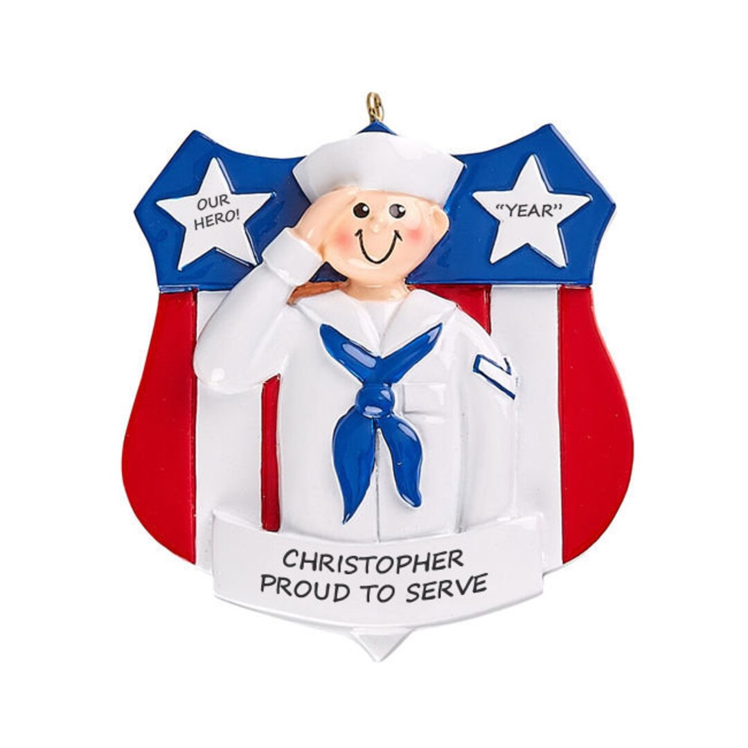Military Personalized Ornament - Christmas Ornament Serving in the ...