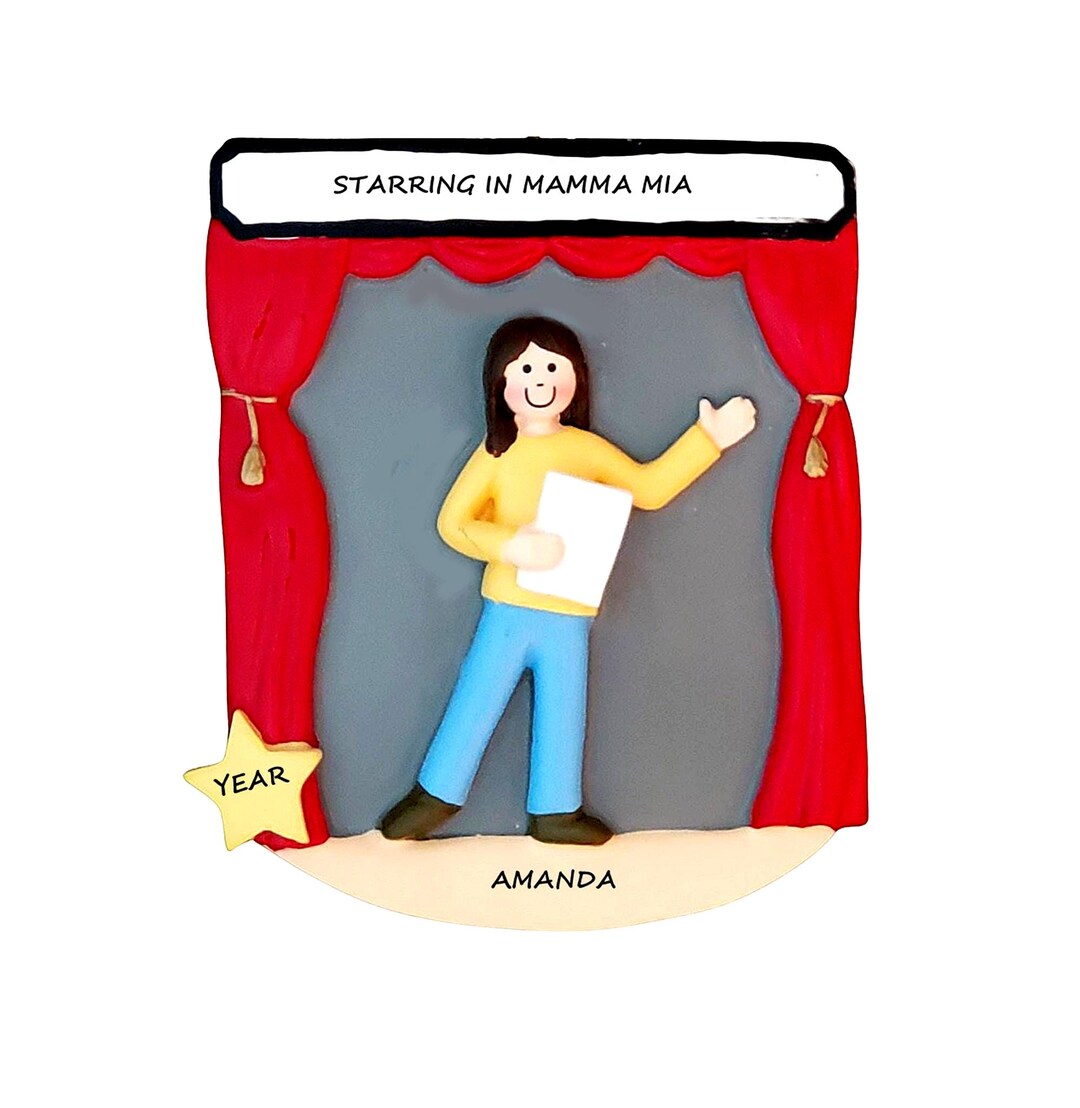 Drama & Theater Personalized Ornament - Drama Club Christmas Ornament ...
