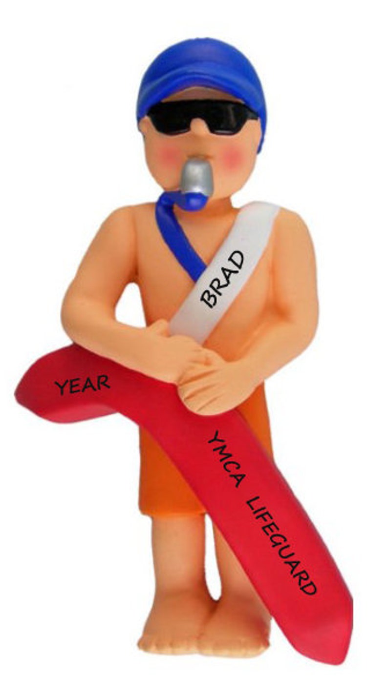 Personalized Lifeguard Christmas Ornament Female or Male - Pool or ...