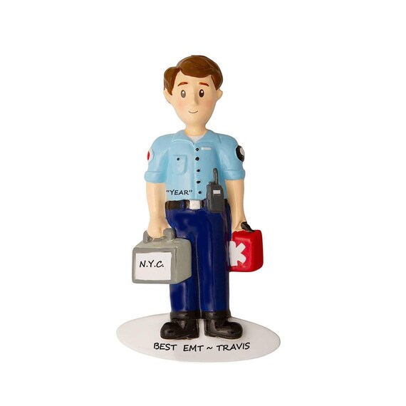 First Responder EMT Personalized Ornament Paramedic Male - Etsy