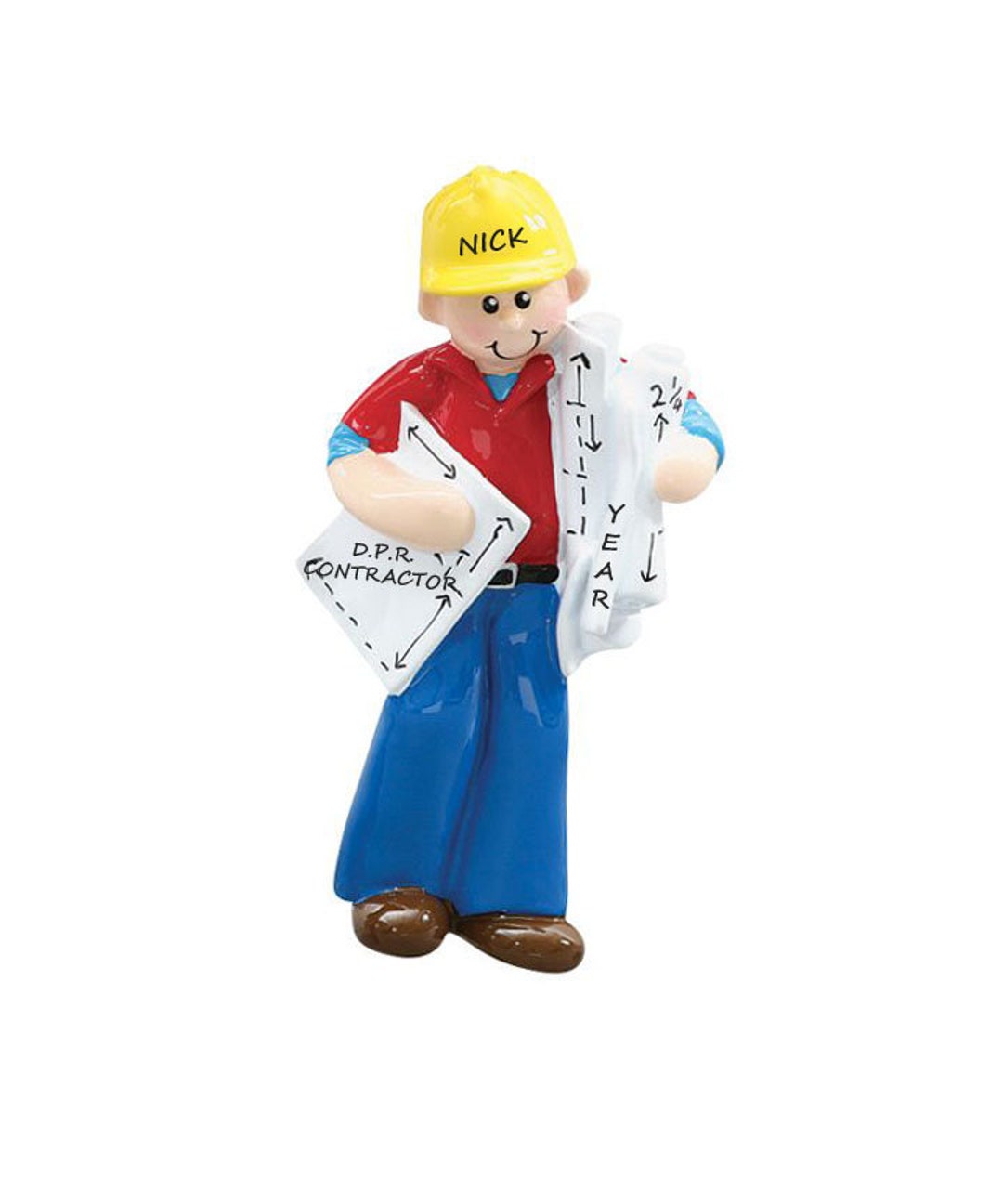 Building Contractor Personalized Christmas Ornament - Construction ...