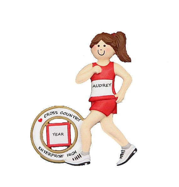 Girl Cross Country Runner Clip Art
