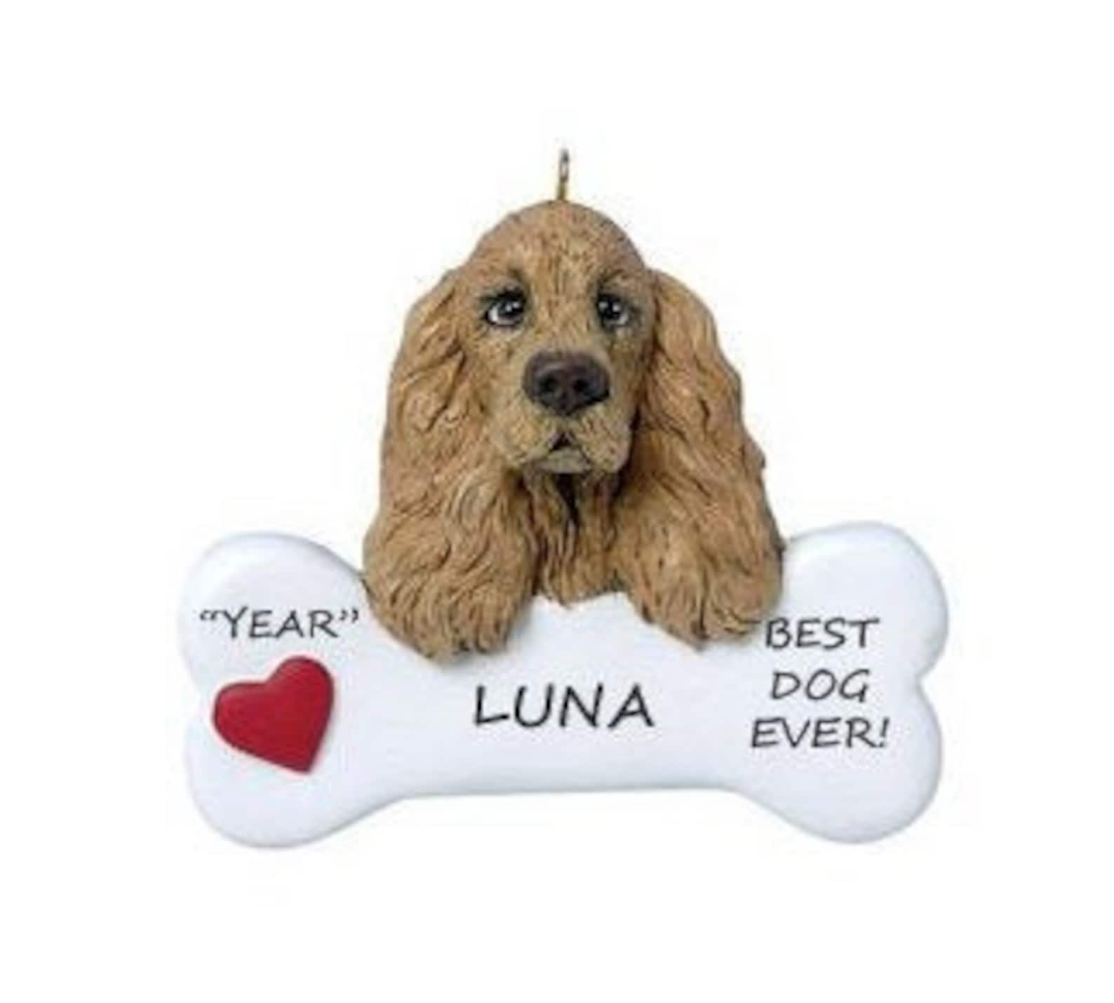 Cocker Spaniel Dog Personalized Christmas Ornament - Love My Cocker ...