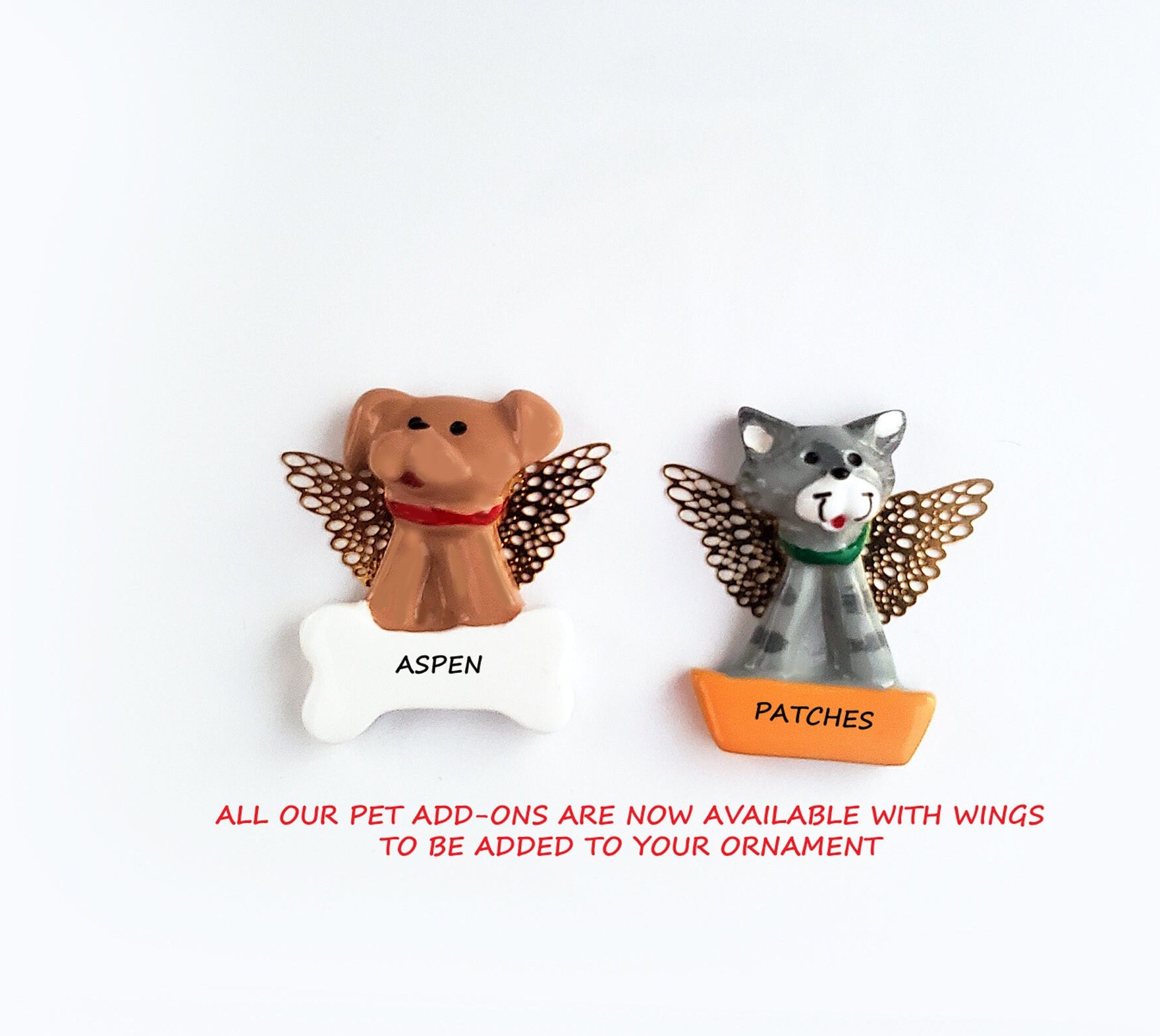 Small Angel Pets to Add on to Your Personalized Ornaments - Add a Dog ...