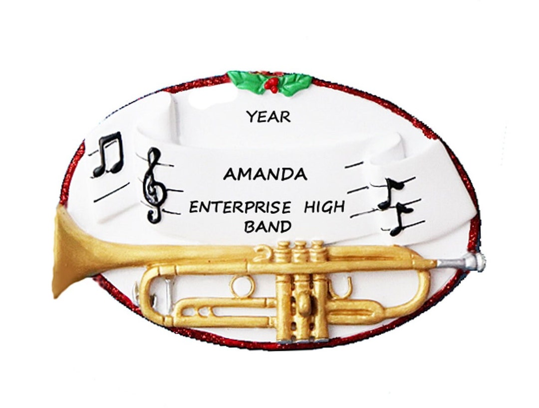 Personalized Trumpet Christmas Ornament- Trumpet Player Christmas ...
