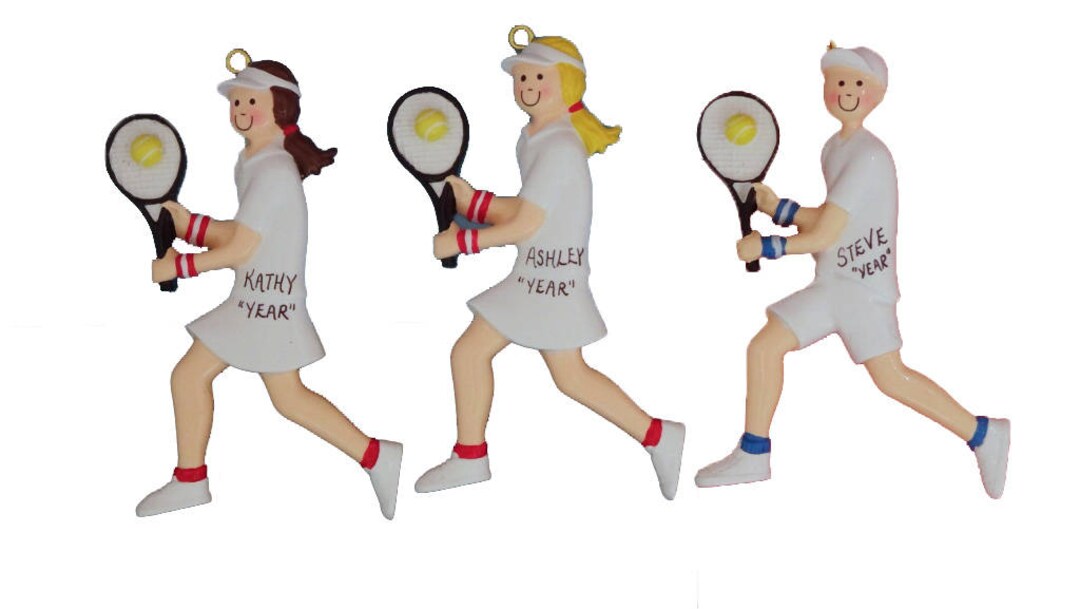 Personalized Tennis Player Ornament -female Tennis Player Personalized ...
