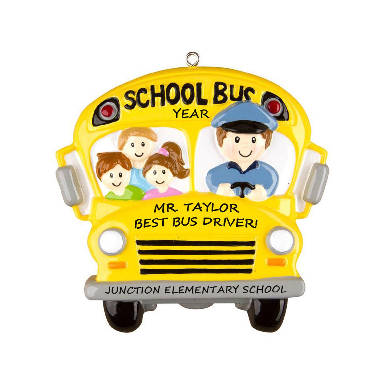 Best School Bus Driver Personalized Christmas Ornament School Bus ...