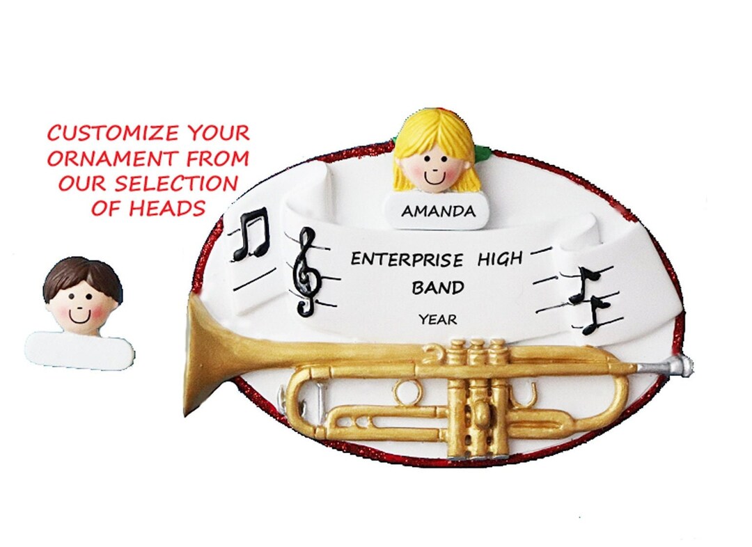 Personalized Trumpet Player Christmas Ornament- Trumpet Player ...