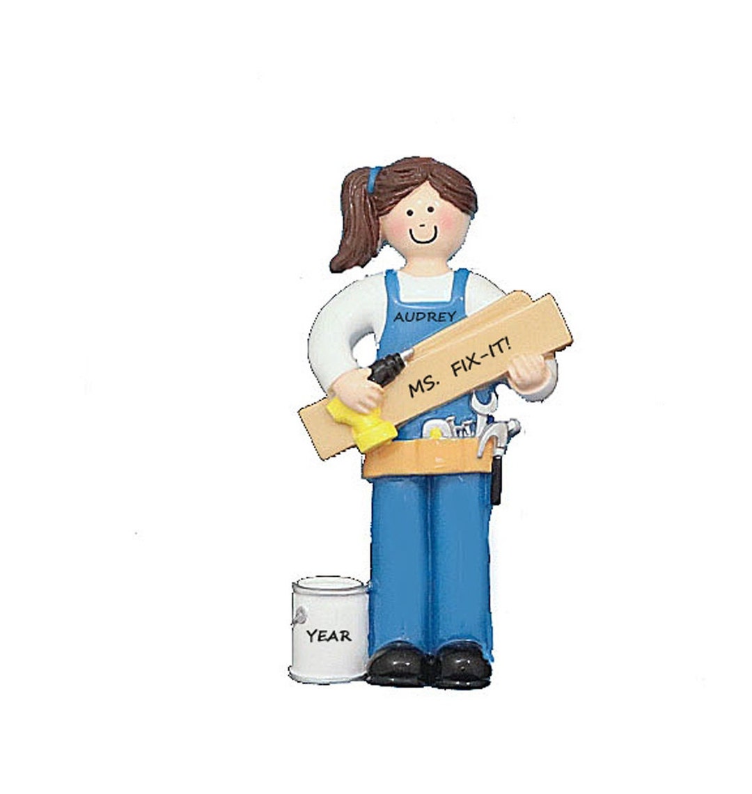 Best Fix-it Female or Best Fix-it Man Personalized Ornament - Best Fix ...