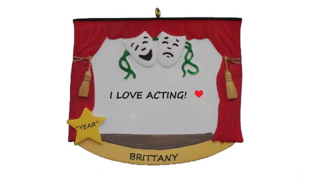 Actor Actress Performer Personalized Christmas Ornament - Stage Acting ...