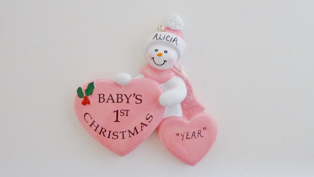 Baby's 1st Custom Personalized Baby Ornament Custom | Etsy