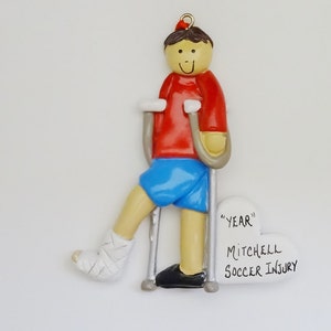 Broken Leg Personalized Ornament - Broken Leg Ornament for Boy or Girl ...