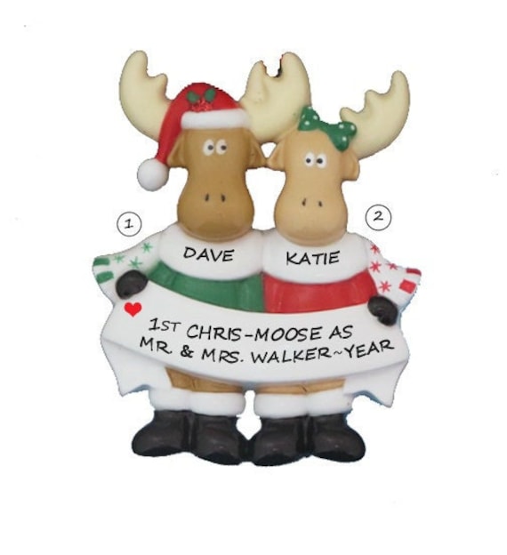 Personalized Christ-moose Couple Celebrating Our 1st Married | Etsy