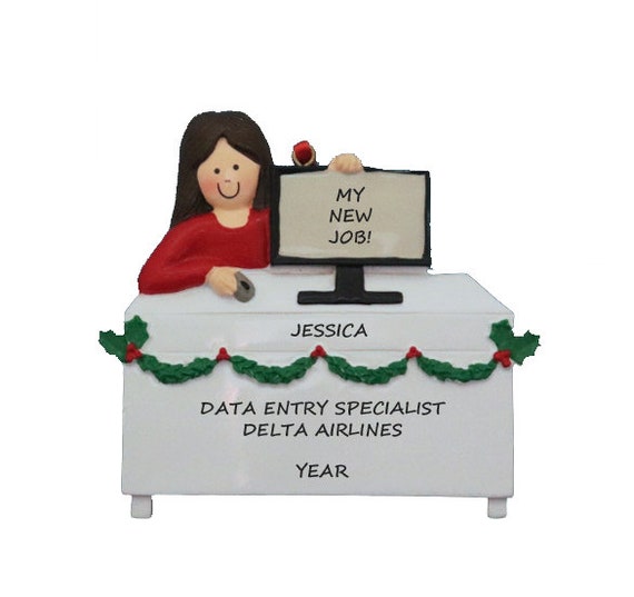 New Job Male or Female Laptop Computer Desk Personalized | Etsy