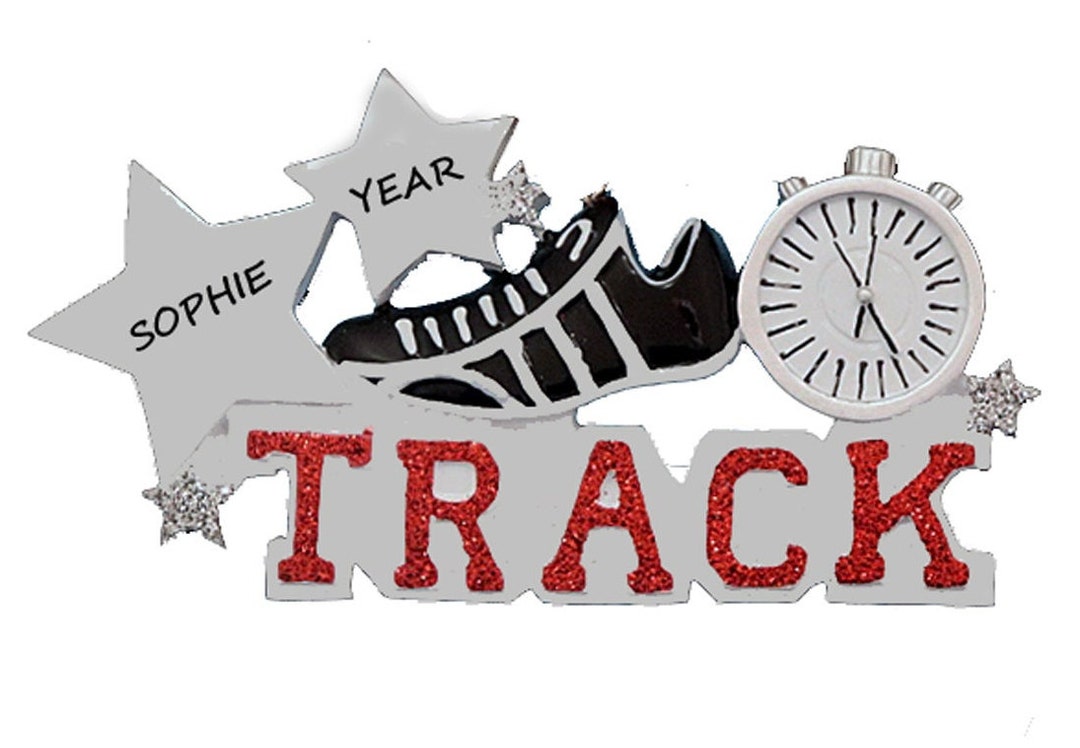 Male or Female Track Runner Personalized Christmas Ornament - Male or ...