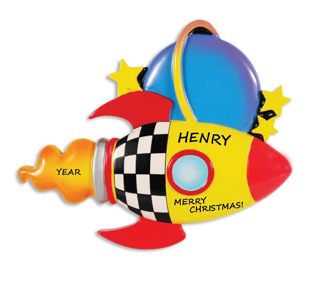 Spaceship Personalized Ornament - Future Astronaut Personalized ...