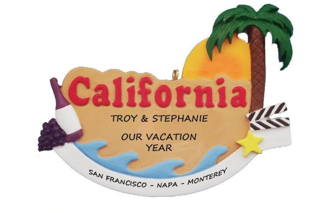 California Vacation Personalized Christmas Ornament - Moving to ...